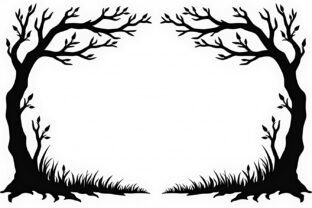 Floral Laser Cut Silhouette Panels Graphic by Designs River · Creative ...