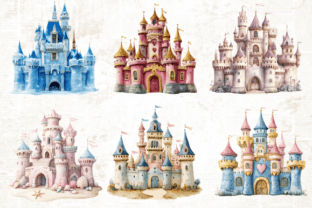 Little Princess Fairytale Castle Clipart Graphic by Yassou Bouhad ...