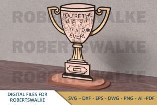 Best Dad Ever Laser Cut SVG File · Creative Fabrica