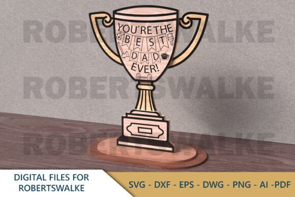 Best Dad Ever Laser Cut SVG File · Creative Fabrica
