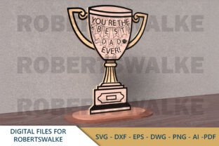 Best Dad Ever Laser Cut SVG File · Creative Fabrica