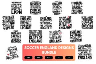 Soccer England SVG Bundle Graphic by merchrollinfo · Creative Fabrica