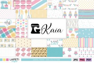 Baking Digital Paper Pack Graphic by lapeticrafter · Creative Fabrica