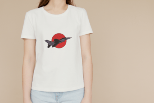Fighter Jet – Embroidery Design · Creative Fabrica