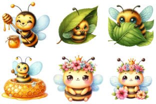 Kawaii Cute Bee Clipart Graphic by daily.arts · Creative Fabrica