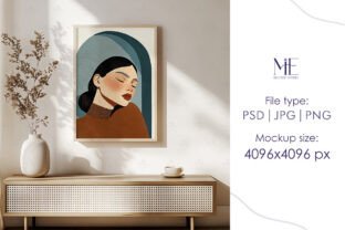 Frame Mockup PSD & PNG for Canva, DIN A1 Graphic by Mie Mockup Studio ...