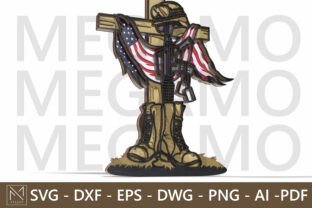 Patriotic Military Memorial Cross SVG · Creative Fabrica