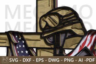 Patriotic Military Memorial Cross SVG · Creative Fabrica