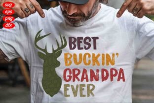 Best Buckin' Grandpa Ever SVG, Retro Dad Graphic by DADDY COOL ...