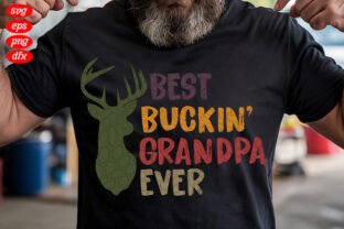 Best Buckin' Grandpa Ever SVG, Retro Dad Graphic by DADDY COOL ...