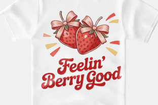Feelin’ Berry Good PNG Cute Strawberry Graphic by SpringRay · Creative ...