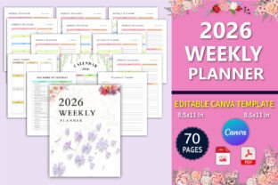 🗓️ 2026 Weekly Planner Canva Template Grafik Von designmela01 ...