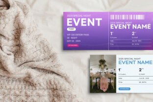 Free Event Ticket Canva Templates Graphic by SnapyBiz · Creative Fabrica