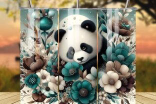 Cute Panda Tumbler Wrap Sublimation Graphic by BEE CREATION · Creative ...