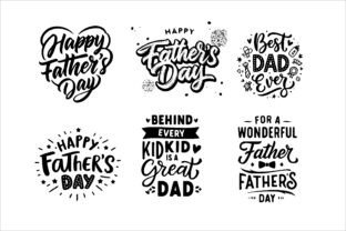 100 Trendy Father’s Day Typography Graphic by Teealo · Creative Fabrica
