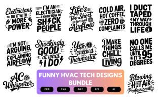 HVAC Tech SVG Bundle Graphic by merchrollinfo · Creative Fabrica