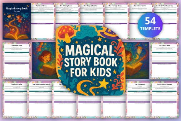 🌟 Magical Story Book for Kids 🌟 Afbeelding door munjixpro · Creative ...