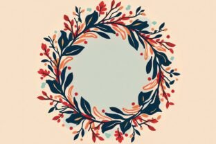 🌟 Abstract Festive Wreath Pop Art Uniqu Grafica di Creativeguru ...