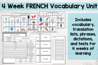 French Winter Vocabulary Unit Graphic by MessyBeautifulFun · Creative ...