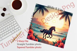 Sunset Horse Tumbler Wrap 20oz Skinny Graphic by Dream Studio MAX ...