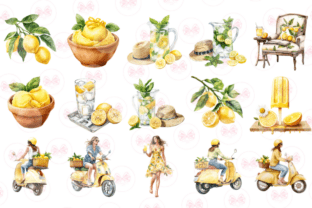 Summer Lemon Clipart Graphic by Markicha Art · Creative Fabrica