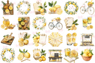 Summer Lemon Clipart Graphic by Markicha Art · Creative Fabrica