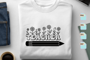 Teacher SVG, Floral Teacher Svg Bundle Graphic by SilhouetteStyle ...