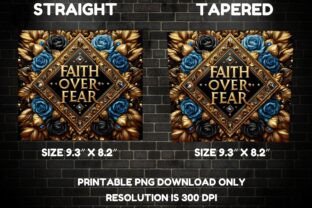 Faith over Fear Tumbler Wrap Design Graphic by Cozy Creator · Creative ...