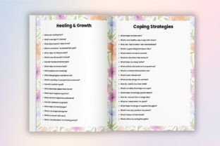 📖 Mental Health Prompts Journal Gráfico por munjixpro · Creative Fabrica