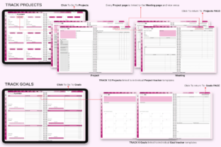 🌸 Pink Rose Digital Planner 2025 2026 2027 Graphic by Plamarplanners ...