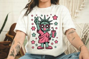 4th of July Kawaii Statue of Liberty PNG Graphic by Yvaine · Creative ...