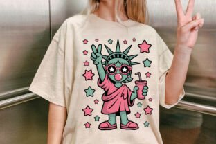 4th of July Kawaii Statue of Liberty PNG Graphic by Yvaine · Creative ...