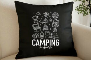 Camping Vibes SVG, DXF, EPS, PNG File Graphic by CraftlabSVG · Creative ...