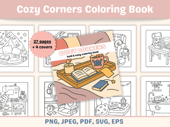 18525 Adult Coloring Designs & Graphics