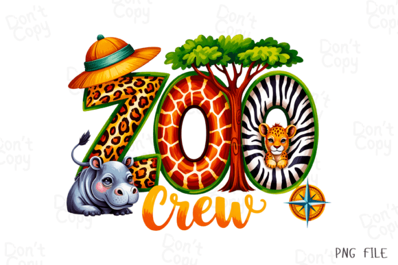Safari Party Png, Zoo Crew PNG Graphic by Sleepy Aster · Creative Fabrica