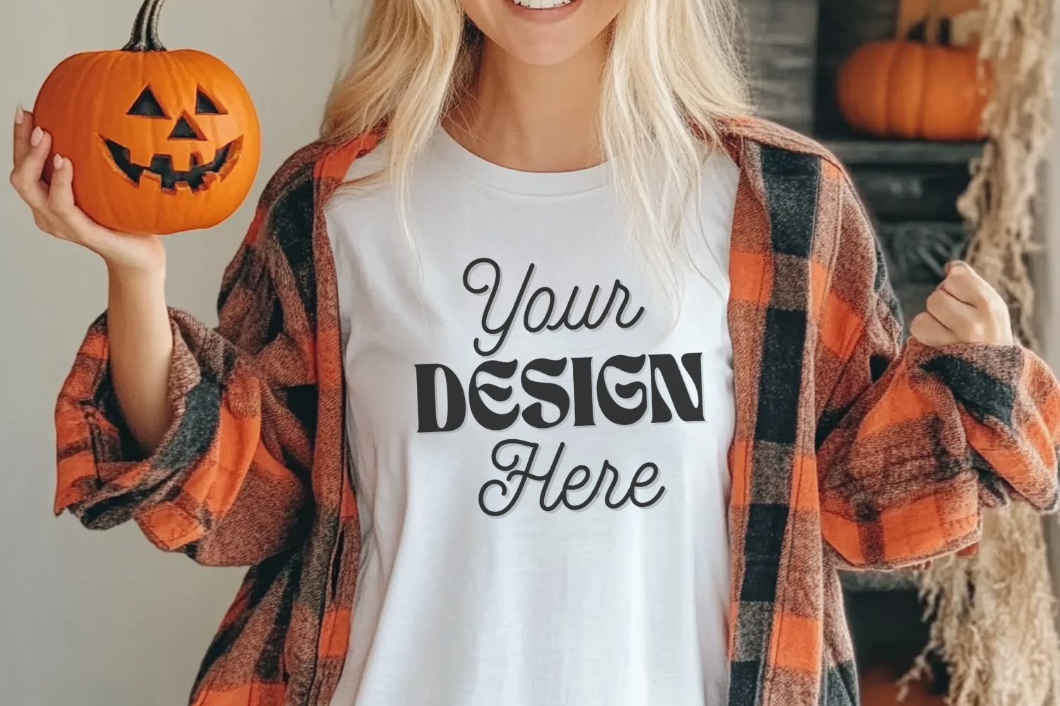 Fall Halloween CC1717 Mockup 17 Graphic by POD Mockup SHop · Creative ...