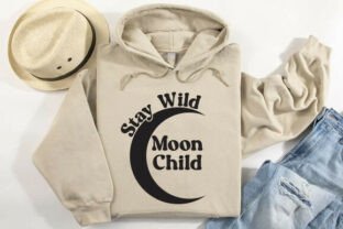 Stay Wild Moon Child SVG, Hippie Boho Graphic by CraftsSVG2.0 ...