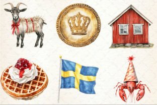 Watercolor Sweden Clipart Graphic by Rose Art · Creative Fabrica
