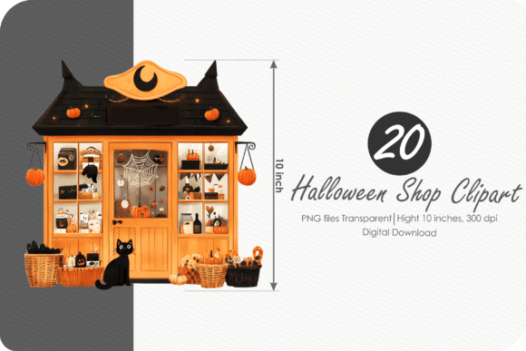 20 High Resolution Halloween Shops Files Graphic by GnomeWhimsyBloom ...