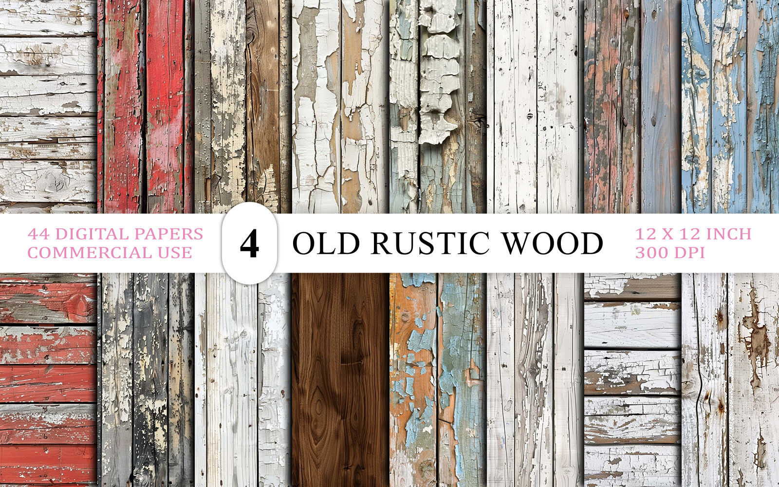 Vintage Rustic Wooden Texture Pack Graphic by sakibbddot21 · Creative ...