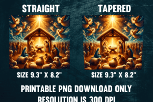 Nativity Scene Silent Night Tumbler Wrap Graphic by Cozy Creator ...