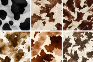 Colorful Cow Print Digital Paper Graphic by Laser Wood Studio ...