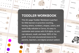 Toddler Workbook, Canva Graphic by Makii · Creative Fabrica