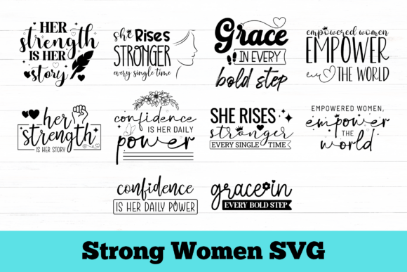 Strong Women SVG File | Feminist SVG Graphic by svgbiz · Creative Fabrica