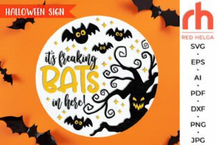 Halloween Door Sign Cut File, Bats SVG · Creative Fabrica