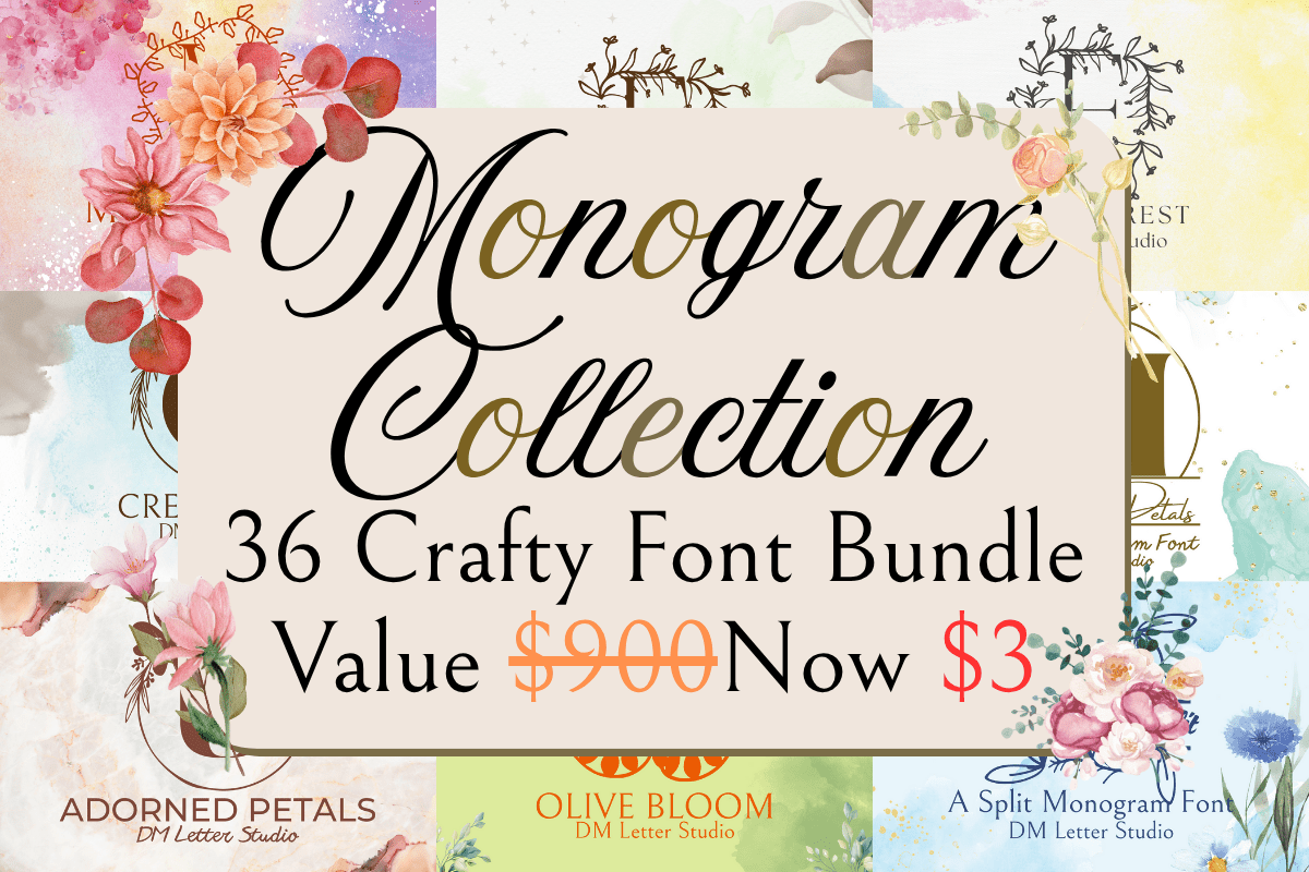 Monogram Collection Big Bundle Bundle · Creative Fabrica