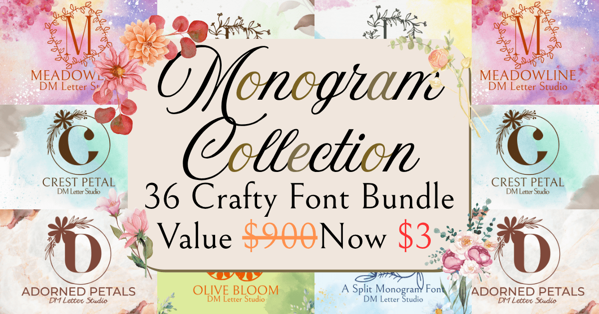 Monogram Collection Big Bundle Bundle · Creative Fabrica