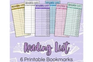 Reading List Bookmarks Graphic by KittyKatDigital · Creative Fabrica