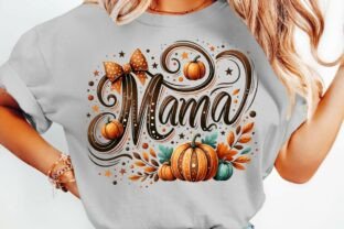 Fall Mama Png Retro Mama Pumpkin Design Graphic by GraphicArtLab ...