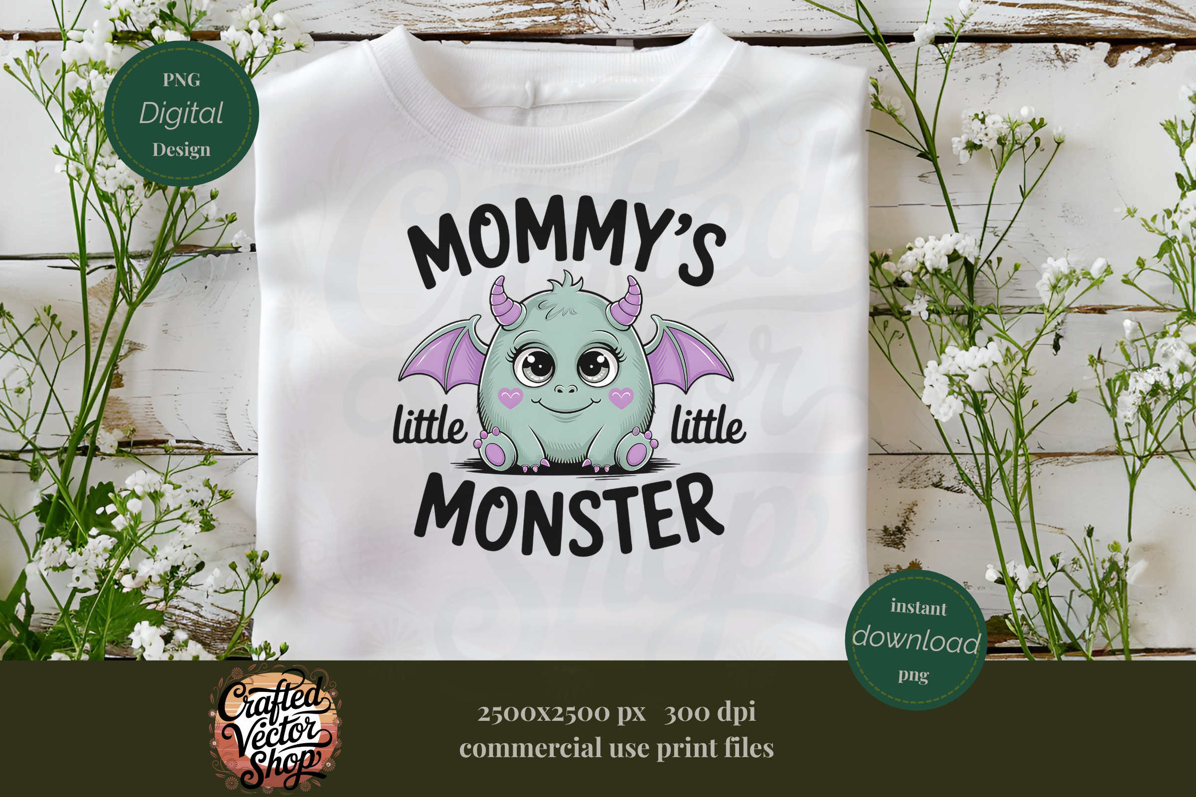 Mommy’s Little Monster PNG Graphic by Skaberhuset · Creative Fabrica